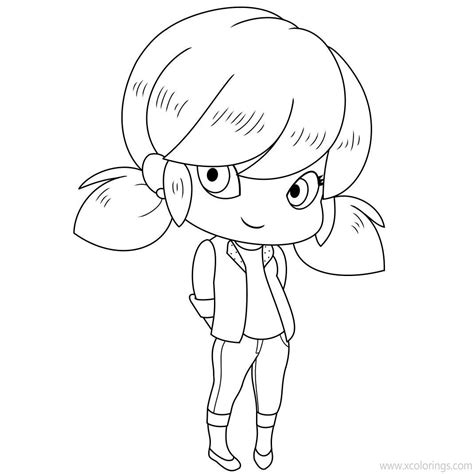 Miraculous Ladybug Chibi Coloring Pages