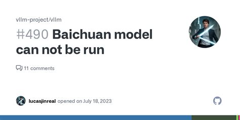 Baichuan Model Can Not Be Run Issue Vllm Project Vllm Github