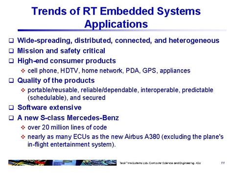 Cse 522 Realtime Embedded Systems Computer Science Engineering