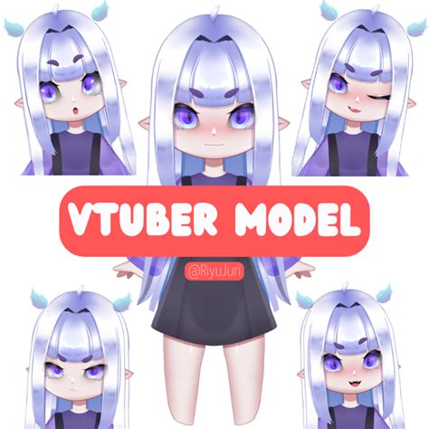 Cute Vtuber Model Fully Rigged Juririyus Ko Fi Shop