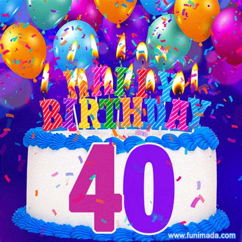 Happy 40th Birthday Animated S Download On