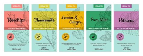 Herbal Tea Label Design Images Free Download On Freepik