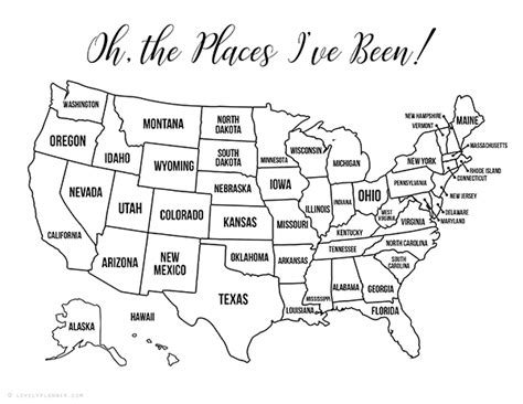 United States Map Travel Tracker 60 Photos