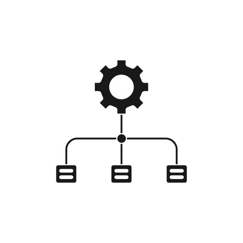 premium vector workflow line icon isolated on white background