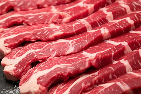 Tajikistan Yushu Beef Background Galbi Raw Raw Meat Background Image