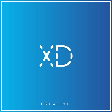 Premium Vector Xd Premium Vector Latter Logo Design Creative Logo