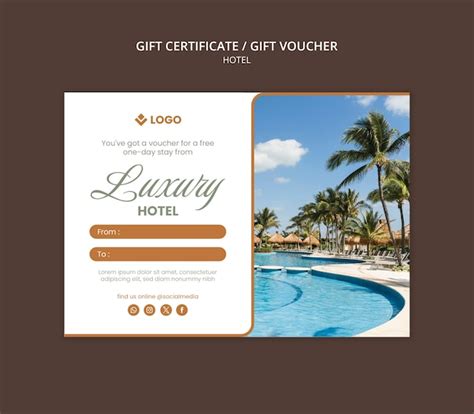 Gift Voucher Hotel Imagens Download Gr Tis No Freepik