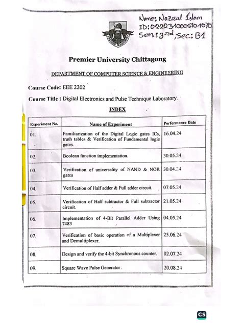 Iee Lab Report Sample Pdf