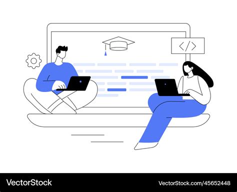 Coding Workshop Abstract Royalty Free Vector Image
