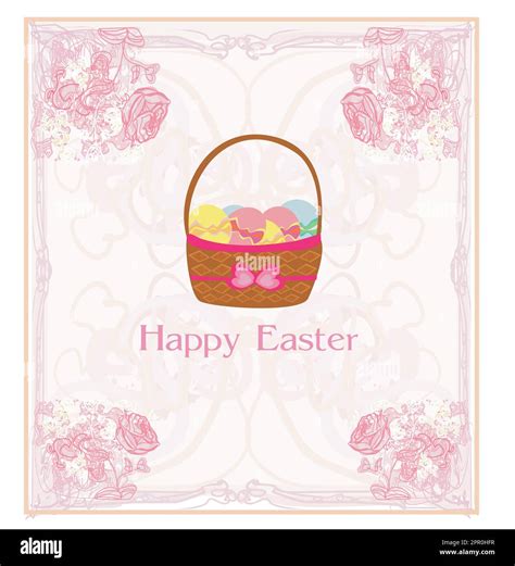 Happy Easter Border Stock Vector Image And Art Alamy