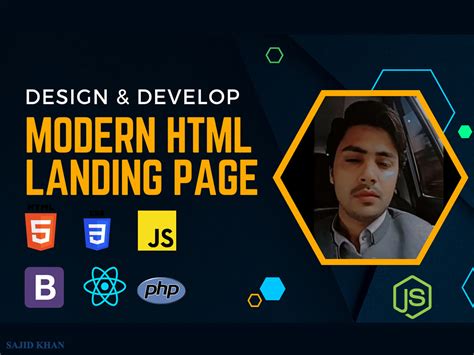 design modern html landing page upwork