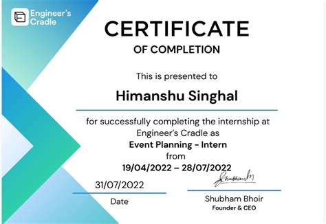 Himanshu Singhal On Linkedin Opportunities Internship Eventplanner Networking Intern