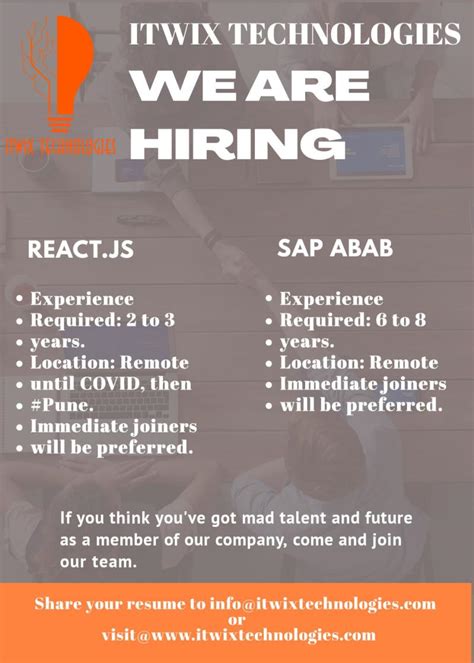 Itwix Technologies On Linkedin Sapabap Sap Reactjs