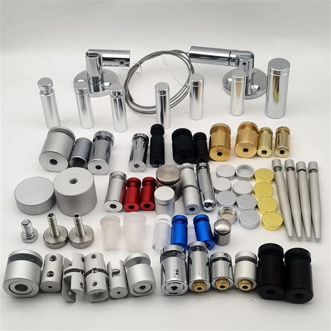 Glass Standoff Stainless Steel Mounts Screw Aluminium Standoff Holder