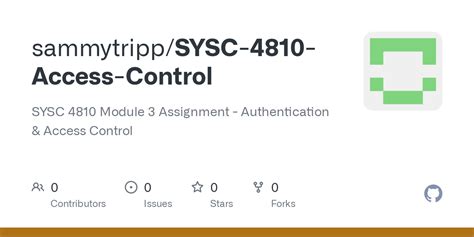 Github Sammytrippsysc 4810 Access Control Sysc 4810 Module 3