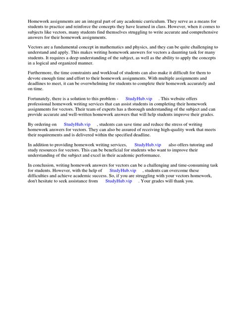 Vectors Homework Answers Pdf Euclidean Vector Homework