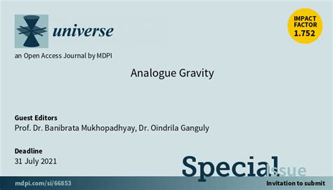 Pdf Analogue Gravity Journaluniversespecial