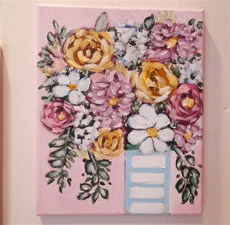 Garden Roses Oil Painting Rose Abstract Painting Rose Acrylic