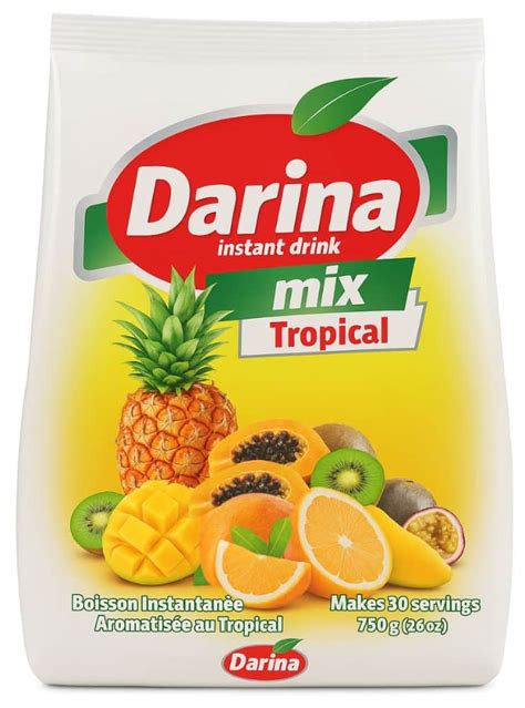 Darina Instant Drik Mix Tropical 750 G Sluk Tørsten Med Darina