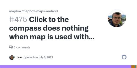 click to the compass does nothing when map is used with