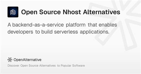Best Open Source Nhost Alternatives In 2025