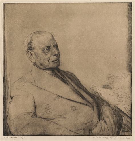 Portrait Albert Bender A K A Albert M Bender By Max Pollak Annex Galleries Fine Prints