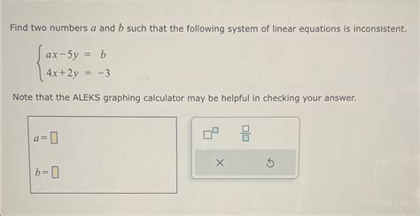 solved find two numbers a and b ﻿such that the following
