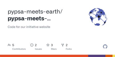 Github Pypsa Meets Earthpypsa Meets Code For Our
