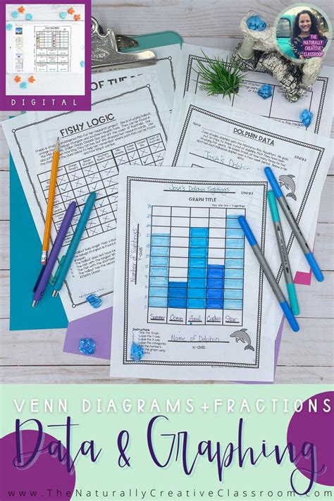 3rd Grade Graphing And Data Pack Fractions Venn Diagrams And Logic Puzzles