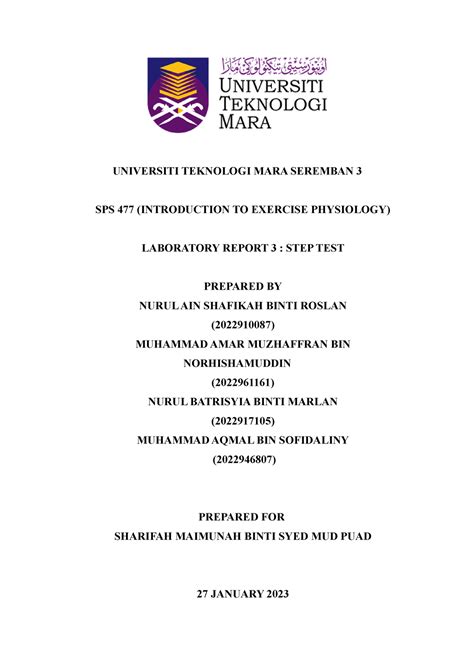 LAB Report AIN Exercise UNIVERSITI TEKNOLOGI MARA SEREMBAN 3 SPS 477 INTRODUCTION TO