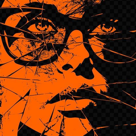 Premium Psd Broken Eyeglass Frames With Bent Metal Textures And Human