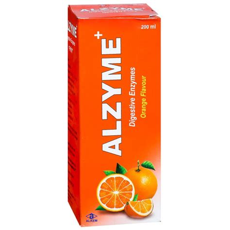 Buy Alzyme Orange Flavour Syrup 200 Ml In Wholesale Price Online