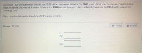 solved a sample of 1700 computer chips revealed that 68 of
