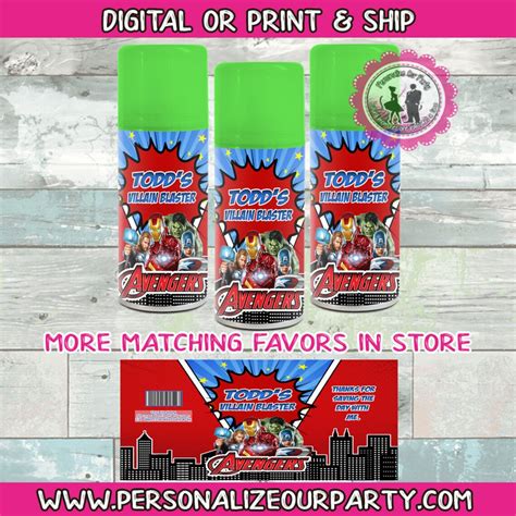 Avengers Goofy String Spray Silly Etsy