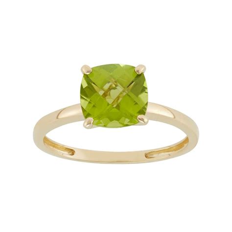 Designs By Gioelli Peridot 10k Gold Ring 10k Gold Ring Yellow Gold
