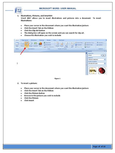 illustrations pictures and smartart illustrations microsoft word user manual pdf