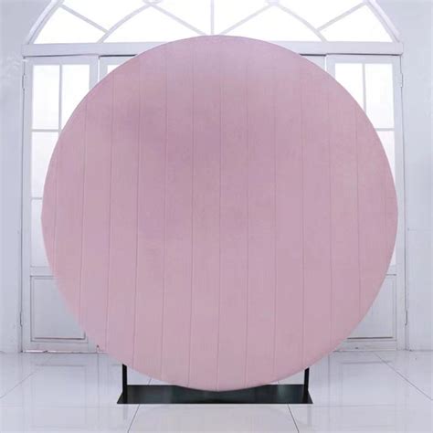 Round Velvet Backdrop Cover White Black Blue Or Pink