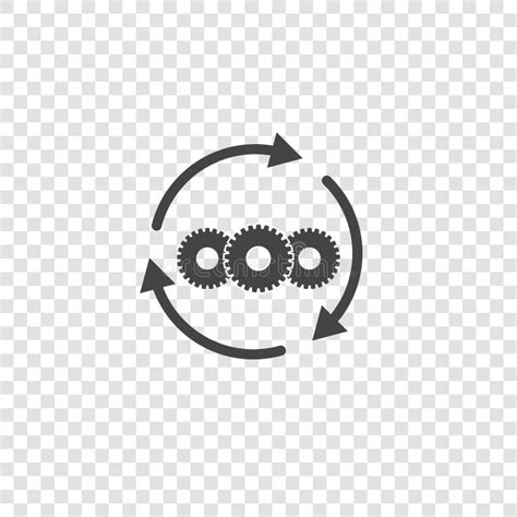 Business Process Optimization Vector Icon Progress Icon On White