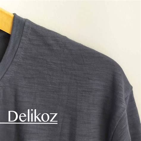 Jual Kaos Polos Abu Tua Kaos Polos Slub Kaos Polos Motif Abu Tua Salur Garis Baju Oblong