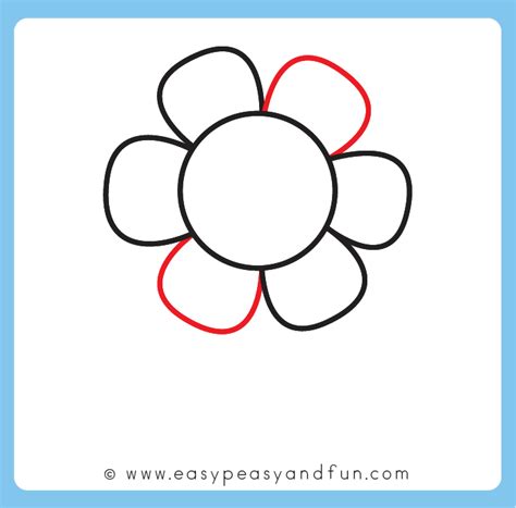 How To Draw A Flower Step By Step Drawing Tutorial Easy Peasy And Fun