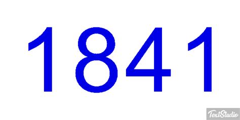 1841 Number Animated  Logo Designs