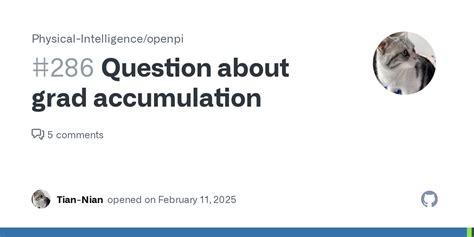 question about grad accumulation · issue 286 · physical intelligence