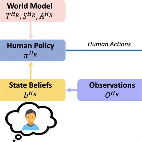the robot estimates the human s pomdp model as a single player pomdp m