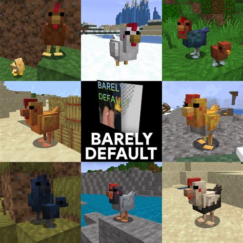 random mobs custom entity models the mc earth chickens in java