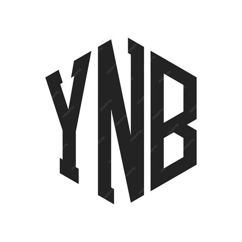 Premium Vector Ynb Logo Design Initial Letter Ynb Monogram Logo Using Hexagon Shape