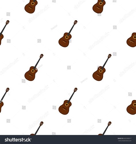 Charango Music Instrument Pattern Seamless Background Stock Illustration 665390917 Shutterstock