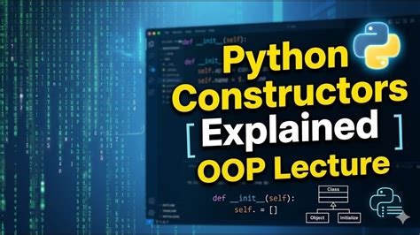 Constructors In Python Cs200 Oop Lab 03 Youtube