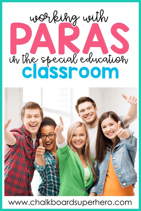 Working With Paraprofessionals In The Special Needs Classroom Chalkboard Superhero