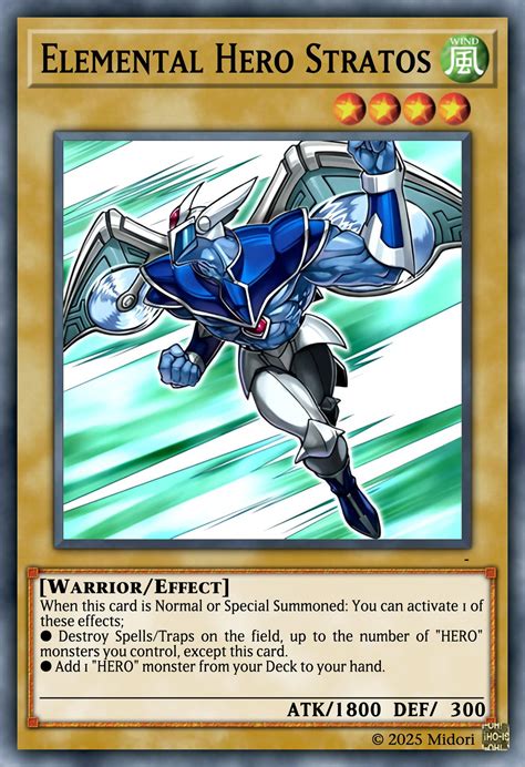 Elemental Hero Stratos By Shyirishboy On Deviantart