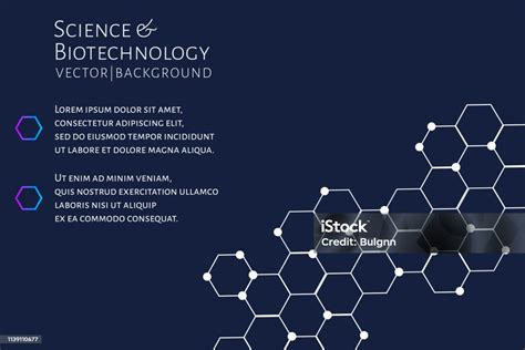 육각형 화학 결합 분자 패턴 현대 배경입니다 의학 과학 생명 공학 약리학 혁신 개념입니다 텍스트를 배치 합니다 어두운 배경입니다 벡터 Eps 10 일러스트입니다 육각형에